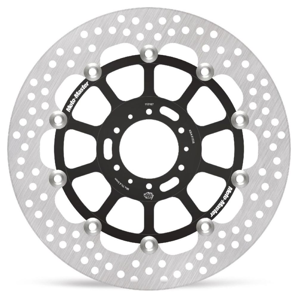Disco de freno Moto Master Halo 296 mm perforado 6 orificios 113107 ...