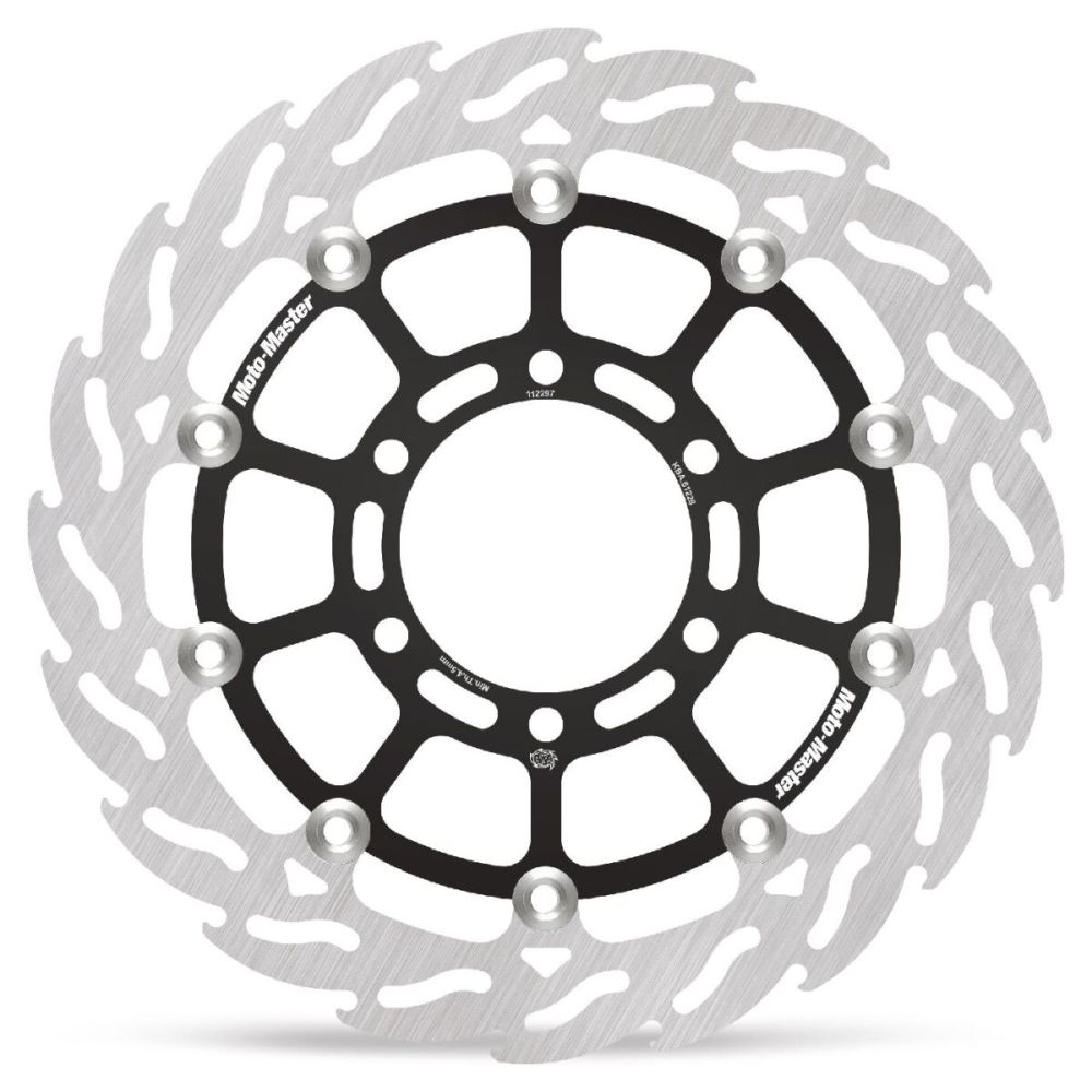 Disco de freno Moto Master Flame 320 mm flotante perforado 6 orificios ...